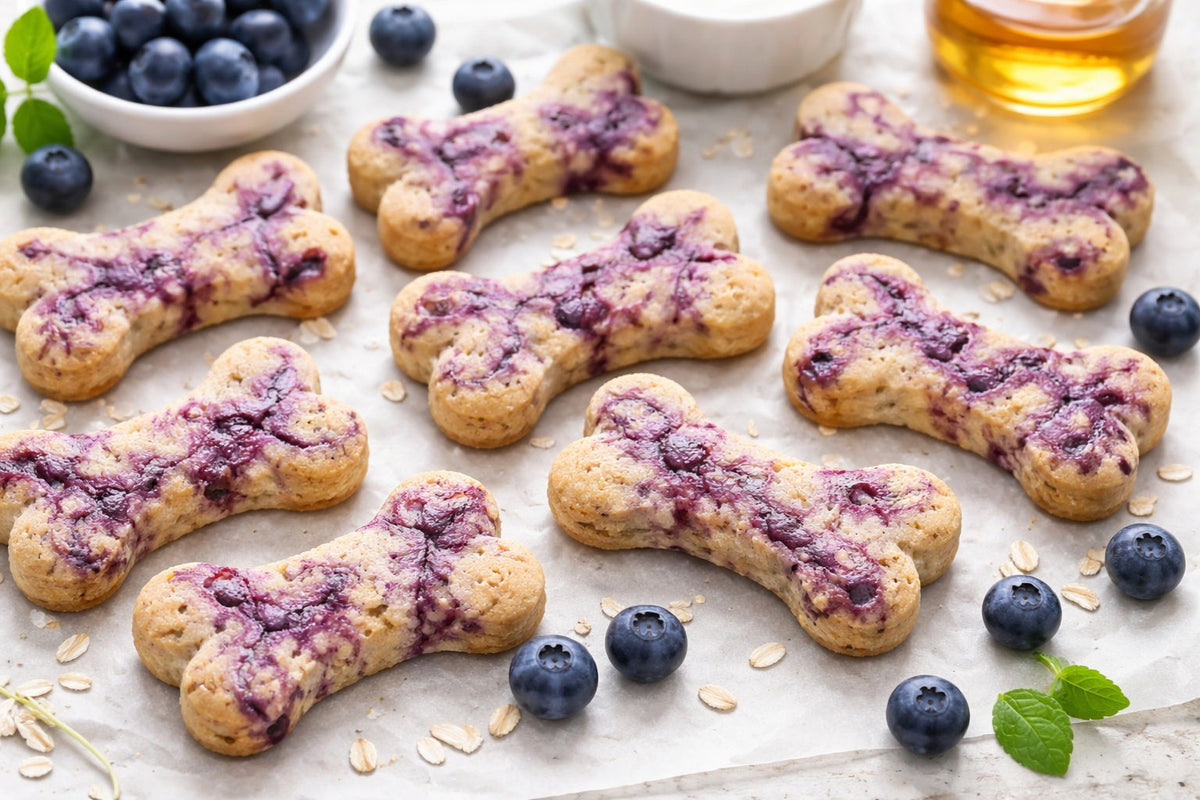 Blueberry Swirl Dog Treats
