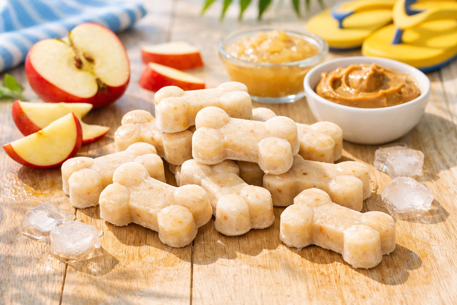 Frozen Apple Dog Treat