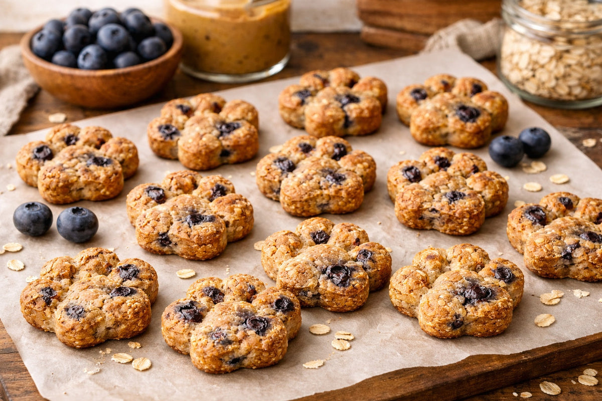 Crunchy Blueberry Dog Treats
