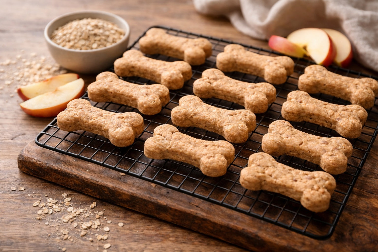 Apple Cinnamon Oat Dog Treats